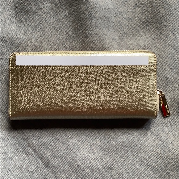 kate spade | Bags | New Kate Spade Long Wallet Gold Leather | Poshmark